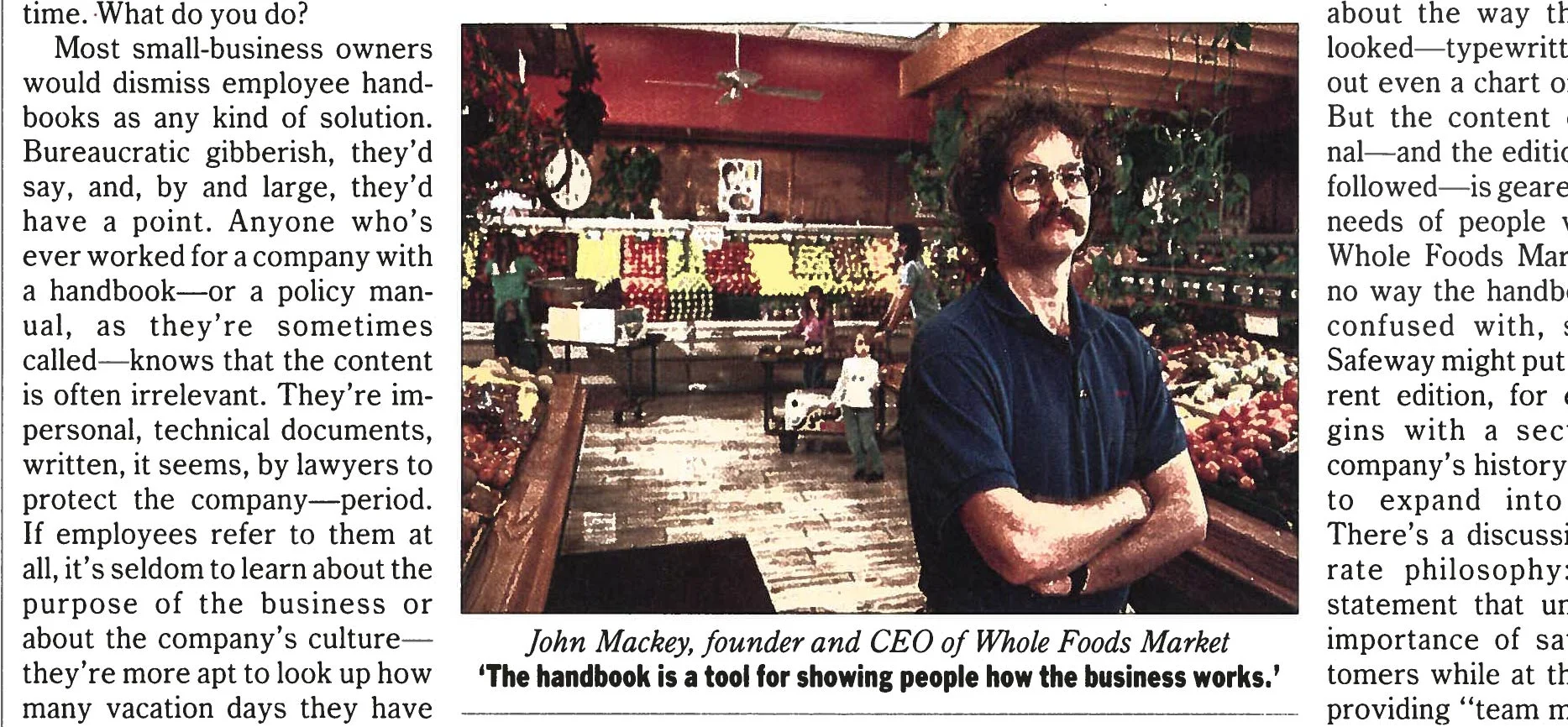 John Mackey, Whole Foods and the Best Little Handbook in Texas