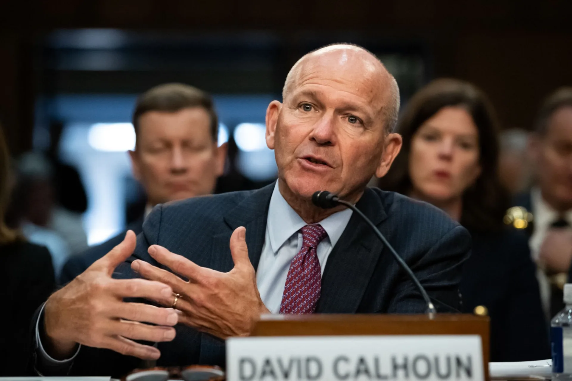 Boeing CEO Calhoun Ripped by Senators as the Hunt for His Successor Stalls
