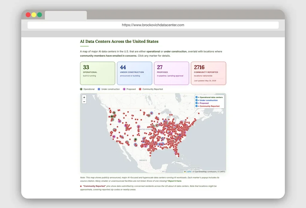 This Map of AI Data Centers Reveals Where the Biggest Boom Is