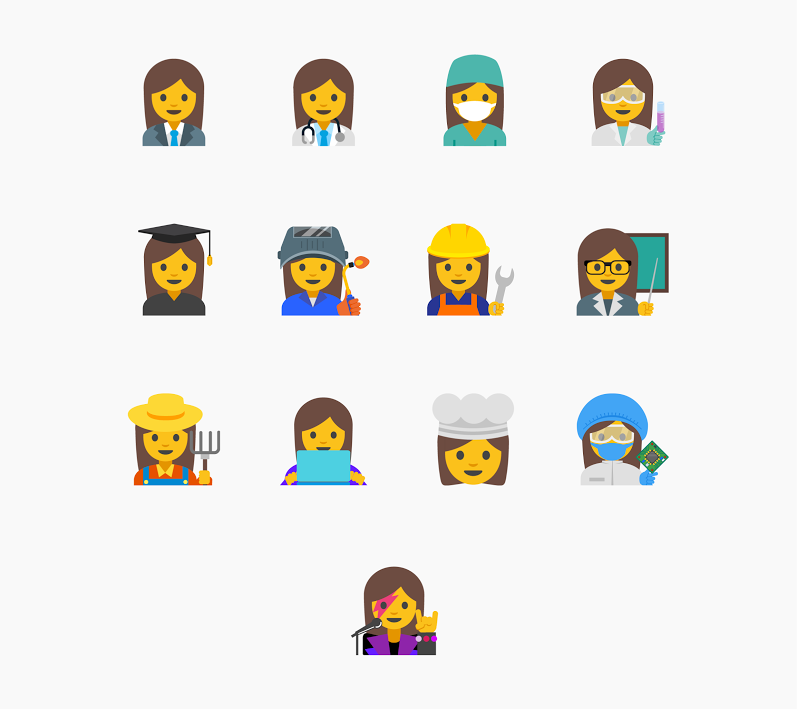 Google Designs 13 New Emojis Featuring Female Scientist, Engineer and ...